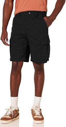 Amazon Essentials Short Cargo pour Homme Coupe Classique (Disponible en Grande Taille Large), Noir, Taille 46