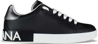 Dolce & Gabbana Low-Top Sneaker - Portofino Sneakers - Gr. 39,5 (EU) - in Schwarz - f&uuml;r Damen