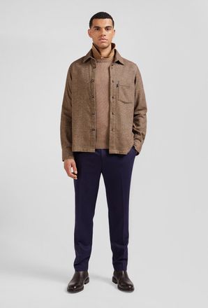 Eden Park Surchemise En Coton M&eacute;lang&eacute; Marron