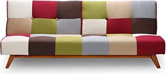 Menzzo Yazu Schlafsofa, Stoff, Mehrfarbig, Einheitsgröße