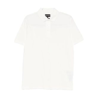 Emporio Armani Homme, Tops, Blanc, Taille: 3XL T-Shirt Col Rond