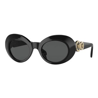 Versace Junior Sonnenbrille Schwarz/Dunkelgrau - - Accessories - unisex - Schwarzk - 45 MM