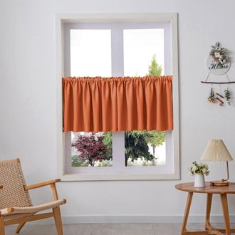 ICEGREY Blickdichte Scheibengardinen Privatsphäre Vorhang Fenstervorhang für Kurzfenster Einfarbig Gardine für kleine Fenster Küche Wohnzimmer Cafè Landhaus