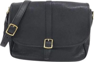 Saint Laurent Sac bandouli&egrave;re en cuir Pre-owned - Femme - Pre-owned - Noir - Taille: ONE Size