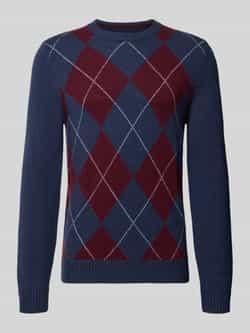 Mc Neal Strickpullover aus Lanawoll-Mix mit Rundhalsausschnitt