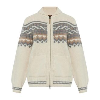 Woolrich Strickjacke mit Kragen - - Knitwear - Herren - Beige - L