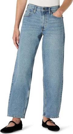 Amazon Essentials Damen Barrel-Jeans mit Hohem Bund, Authentische Mittlere Waschung, 38-40