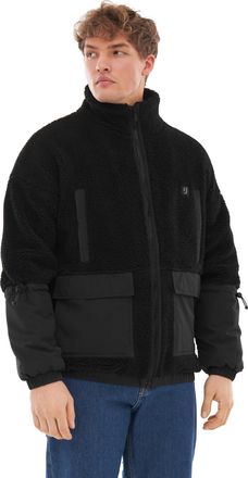 Johnny Urban Teddyjacke Damen & Herren Schwarz - Carson - Unisex Sherpa Fleecejacke f&uuml;r Herbst & Winter - Outdoor Teddy Jacke Warm - Warme &Uuml;bergangsjacke