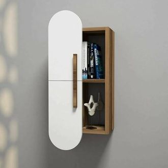 Dmora Regal Wandregal Aquilae 35x22x60h cm Braun 4 B&ouml;den