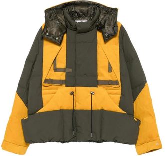 sacai Homme, Vestes, Multicolore, Taille: M Veste matelass&eacute;e &agrave; capuche avec cordon de serrage