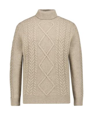 Hackett Herren Rollkragenpullover gr&uuml;n unifarben