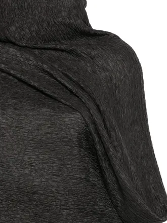 Cortana Crinkled Silk Shawl - Brown