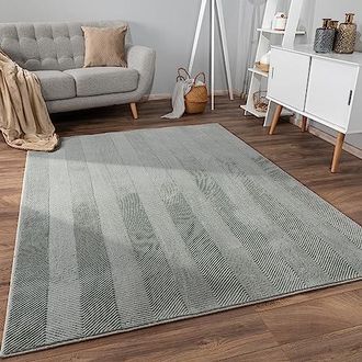 Paco Home Tapis Salon Chambre Adulte Poils Ras Motif Boho Motif Scandinave Antidérapant, Dimension:80x150 cm, Couleur:Gris