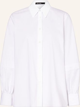 Marc Aurel Marc Aurel Hemdbluse Mit Volants Und Schmucksteinen weiss