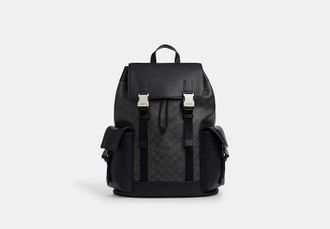 Coach Clark Rucksack Aus Signature-Canvas