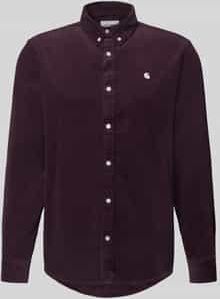 Carhartt Work in Progress Regular Fit Freizeithemd aus Cord mit Button-Down-Kragen