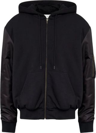 Maison Margiela Homme, Vestes, Noir, Taille: M Hooded SweaT-shirt