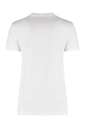 Max Mara Womens Crew-Neck T-Shirt Giovane Optical White Cotton T-Shirts & Jerseys