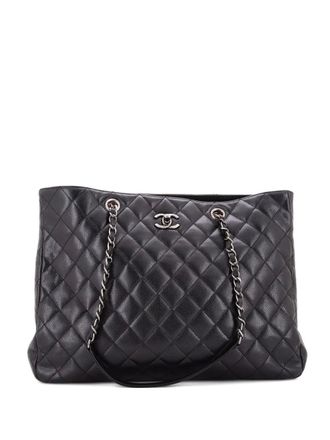 Chanel Classic CC Shopping Quilted Caviar Large tote bag - Schwarz
