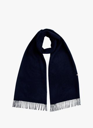 Tommy Hilfiger &Eacute;charpe Hilfiger Flag en cachemire &agrave; franges