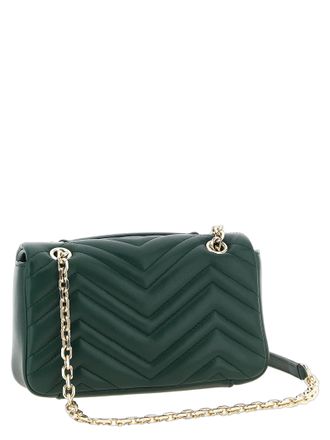 Gucci Womens Bicolor Lamb Leather Shoulder Bag