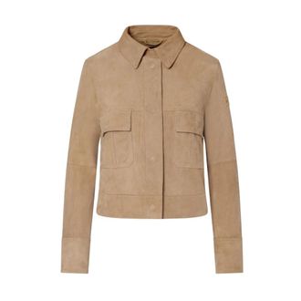 Peuterey Giubbotto in Wildleder - - Jackets - Damen - Beige - M