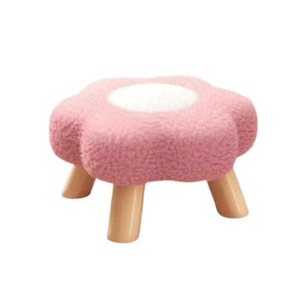 Generic Blumenhocker - Blumenf&ouml;rmiger Ottomane, Blumenhocker f&uuml;r den Schreibtisch, niedliche Ottomane, Fu&szlig;st&uuml;tzenhocker, unter dem Schreibtisch, Tritthocker, 