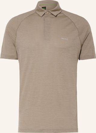 HUGO BOSS Funktions-Poloshirt braun