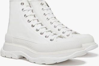 Alexander McQueen Baskets montantes Tread Slick en coton