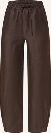 OPUS 7/8-Hose Myha Glow Aus Leinen braun
