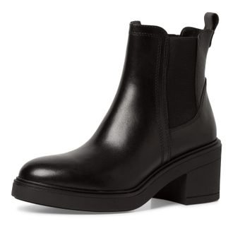 Tamaris Damen Chelsea Boots, Frauen Stiefeletten,TOUCHit-Fußbett,Stiefel,Bootee,Booties,halbstiefel,Kurzstiefel,uebergangsschuhe,Black,40 EU