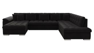 Mirjan24 Eckcouch Ecksofa Niko Bis, Design Sofa Couch mit Schlaffunktion und Bettkasten U-Sofa Farbauswahl Wohnlandschaft vom Hersteller (Ecksofa Links, Magic 