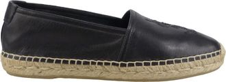 Saint Laurent Loafer - Espadrillas in pelle a grana - Gr. 41 (EU) - in Schwarz - für Damen
