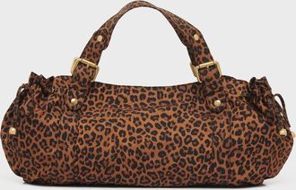 Gerard Darel Sac à main en toile nylon léopard- 24H