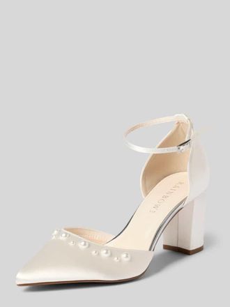 Rainbow Club Pumps mit Perlenbesatz und Blockabsatz Modell Maya Wide Fit