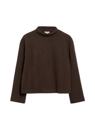 s.Oliver Sweatshirt Sweatshirt Weiches Sweatshirt mit Stehkragen