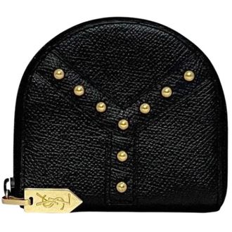 Saint Laurent Pre-owned Vintage Leder-Portemonnaie - - Pre-owned - Damen - Schwarzk - ONE SIZE