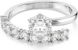 Swarovski Femme, Accessoires, Gris, Taille: 58 MM Bague ouverte Matrix