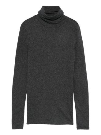 Majestic Filatures pull &agrave; col roul&eacute; - Gris