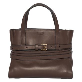 Moschino Femme, Sacs, Brun, Taille: ONE Size Tie Me Small Handbag