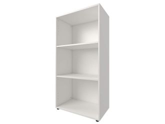 Möbelando Regal Büroregal Standregal Beistellregal Holzregal Bücherregal Trio 3 Weiß