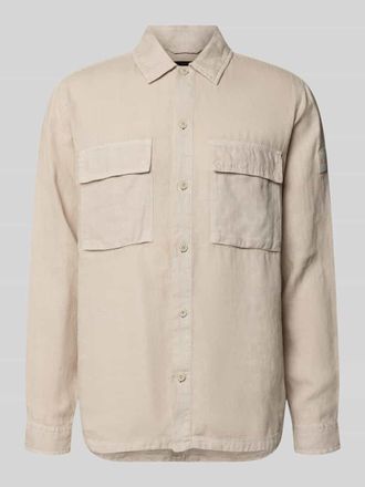 Boss Orange by Hugo Boss Relaxed Fit Freizeithemd aus reinem Leinen Modell LOCKY