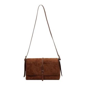 Generic Grand sac &agrave; bandouli&egrave;re en cuir synth&eacute;tique pour femme, pour le travail, le shopping, les voyages, le quotidien, marron, 270.00 x 180.00 x 100.00 mm