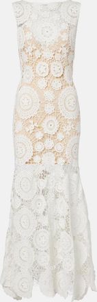 Self Portrait Robe longue en crochet