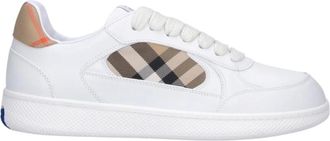 Burberry Homme, Chaussures, Blanc, Taille: 45 EU Terrace Baskets