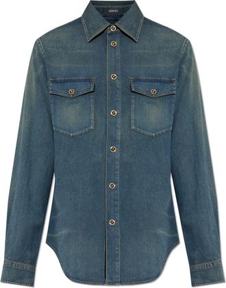 Versace Herren, Shirts, Blau, 2XLGröße