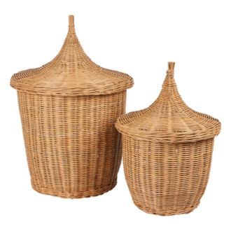 Broste Copenhagen Paniers en rotin Pallas - Set de 2 Broste Copenhagen