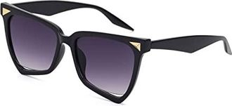 Generic Lunettes de soleil pour homme et femme - Motif oeil de chat - Grand cadre coloré - Décoration extérieure, D, Medium