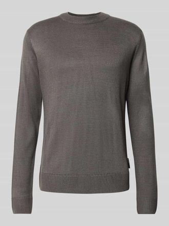 Tom Tailor Denim Regular Fit Strickpullover aus Rippstrick