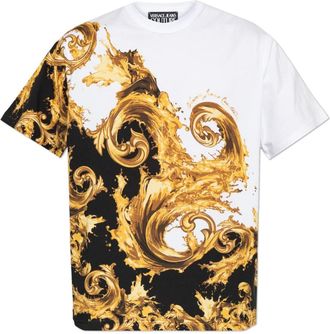 Versace Jeans Couture Homme, Tops, Multicolore, Taille: M Barocco Print T-Shirt